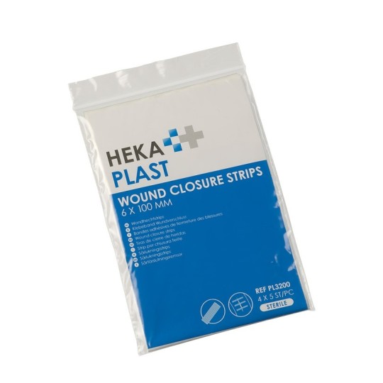 Wond hechtstrips. 20 stuks, per 5 steriel verpakt. Voor ehbo en bhv.