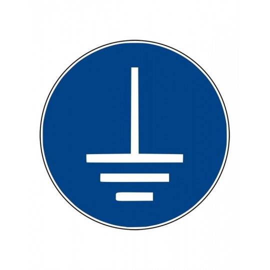 Pictogramsticker Aarding verplicht