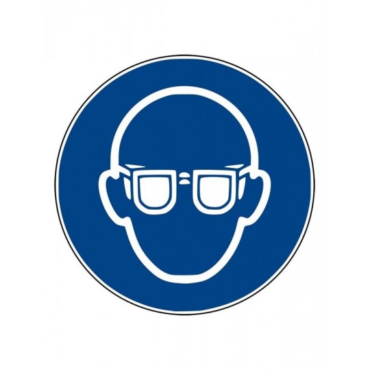 Pictogramsticker veiligheidsbril verplicht